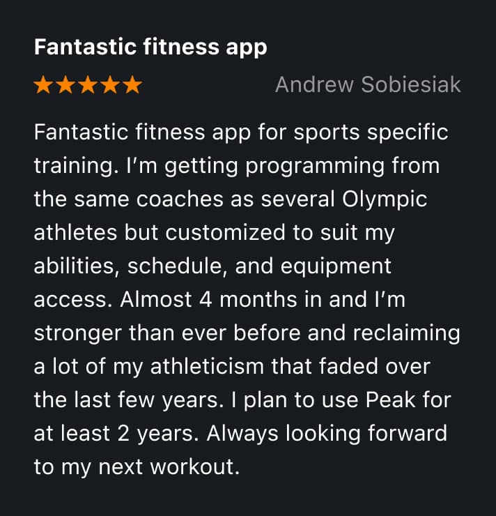 #1 Strength Training App for Athletes | Peak Strength